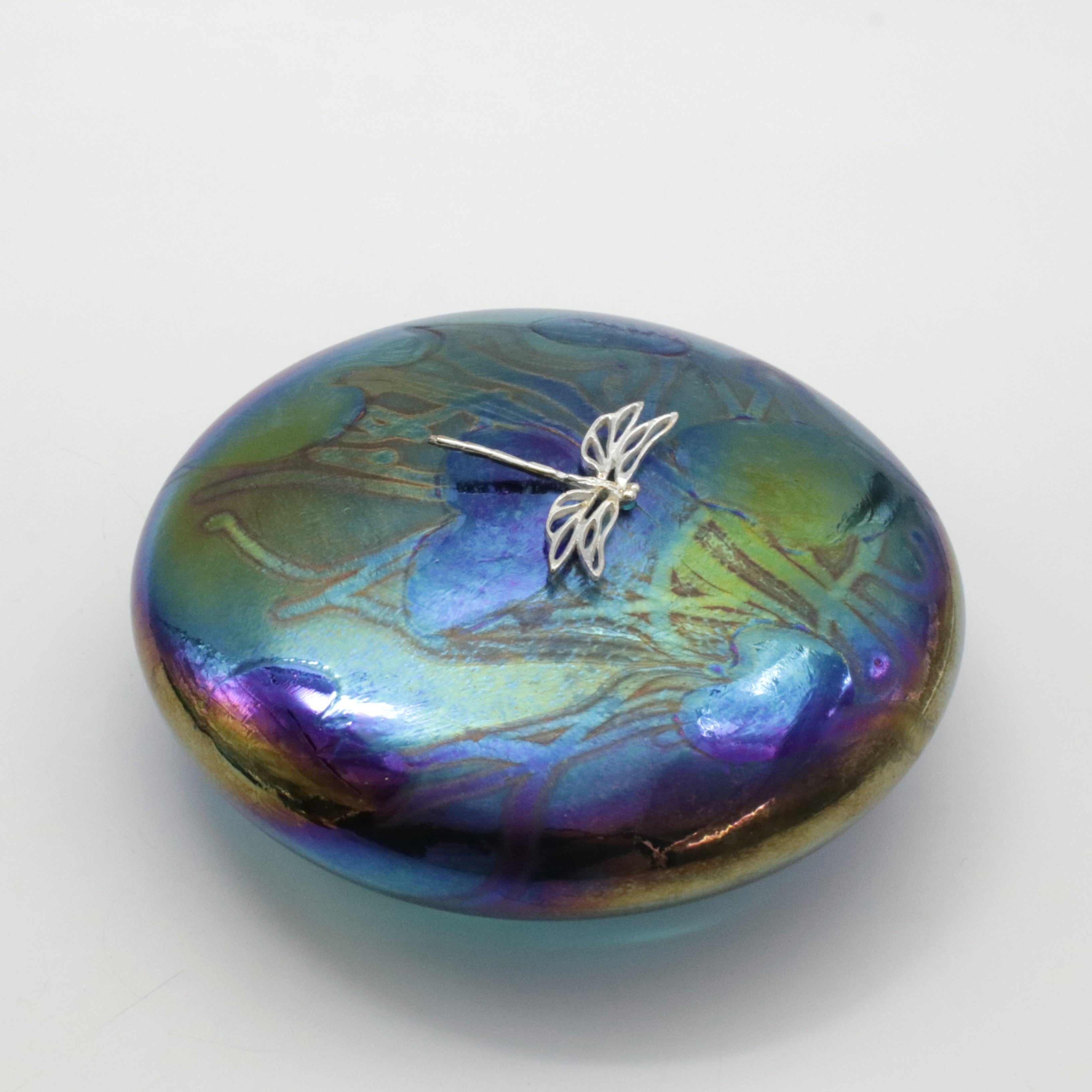 Dragonfly Lily Trail Paperweight – Ditchfield Glass