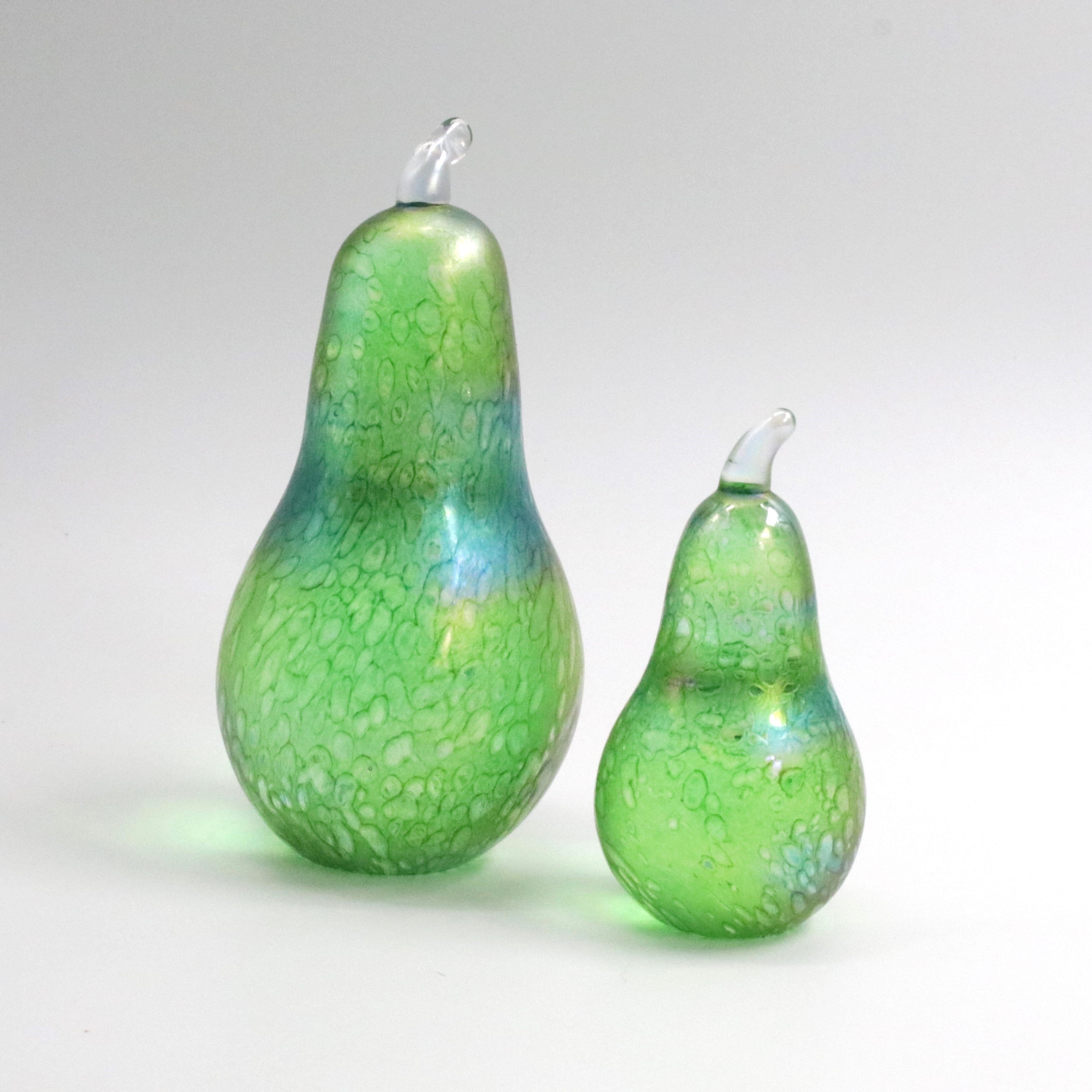 Green Glass Pears – Ditchfield Glass